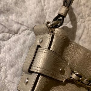 Coach | Bags | Coach Metallic Silver Crossbody Chain Bag | Poshmark